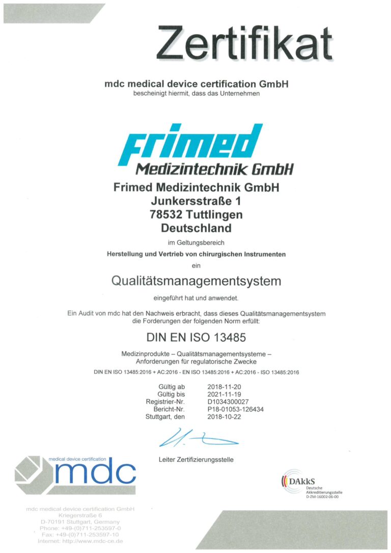 Quality – Frimed Medizintechnik GmbH